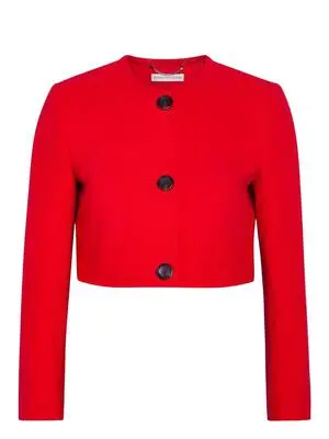 EMILIA WICKSTEAD Emilia Wickstead Cropped Button-Fastening Jacket