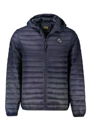 Roberto Cavalli Quilted Hooded Jacket - Blue