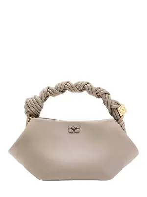 GANNI Mini Bou Braided Tote Bag - Neutrals