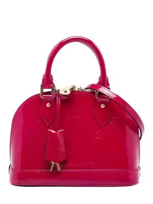 LOUIS VUITTON Monogram Vernis Alma Bb Satchel - Pink