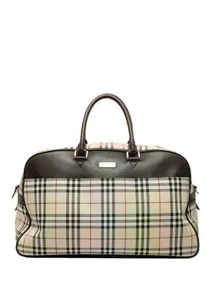 Burberry House Check Canvas Travel Bag - Neutrals