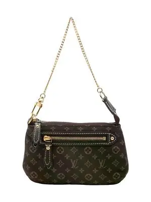 LOUIS VUITTON Monogram Mini Lin Mini Pochette Accessoires Handbag - Brown