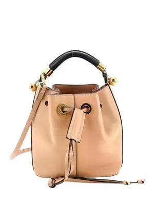 Chloé Gala Leather Bucket Bag - Neutrals