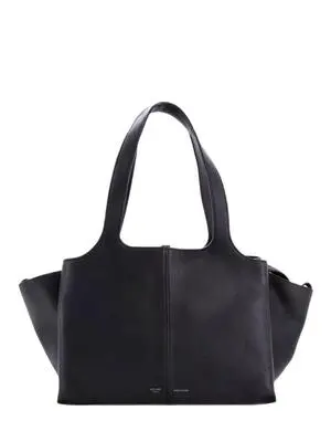 CELINE Celine Tri-Fold Grained Calfskin Shoulder Bag