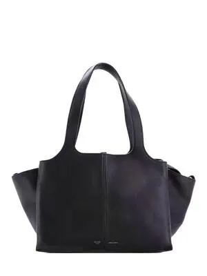 CELINE Celine Tri-Fold Grained Calfskin Shoulder Bag