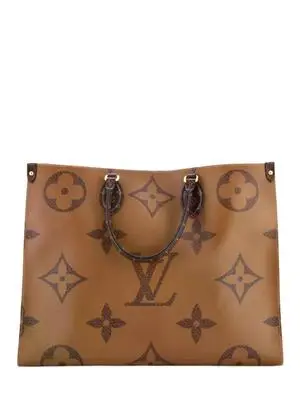 LOUIS VUITTON Onthego Reverse Monogram Giant Gm Tote Bag - Brown