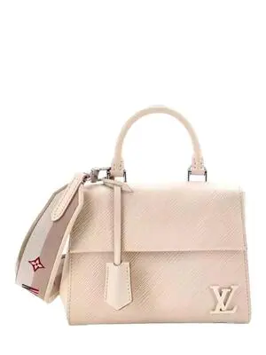 LOUIS VUITTON Cluny Top Handle Bag Epi Leather Mini Satchel - Neutrals