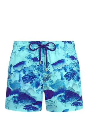 Vilebrequin Marine Print Swim Shorts - Blue