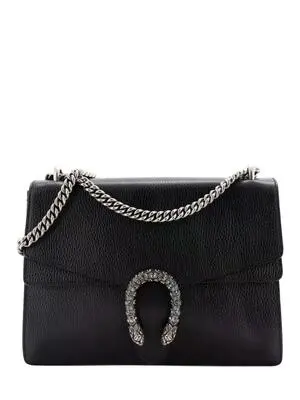 Gucci Dionysus Leather Medium Shoulder Bag - Black