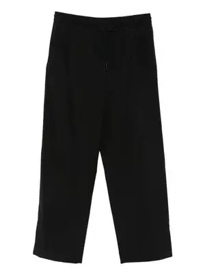 Loewe Drawstring Pocket Wide Leg Trousers - Black