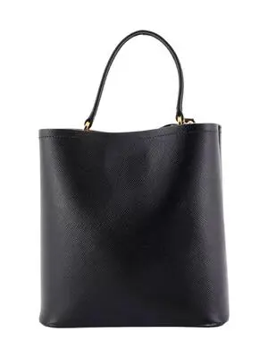 Prada Saffiano Leather Bucket Bag - Black