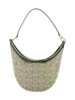 Loewe Luna Hobo Anagram Jacquard Small Shoulder Bag - Green