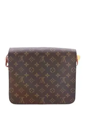 LOUIS VUITTON Cartouchiere Gm Monogram Canvas Crossbody Bag - Brown