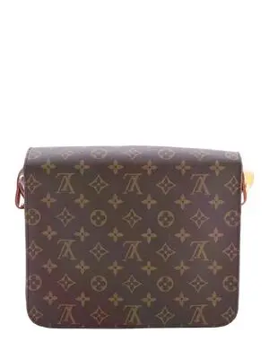 LOUIS VUITTON Cartouchiere Gm Monogram Canvas Crossbody Bag - Brown