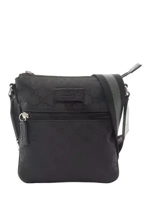 Gucci Gg Pattern Shoulder Bag - Black