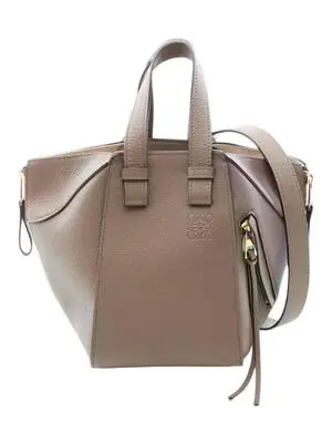 Loewe Hammock Compact Handbag - Brown