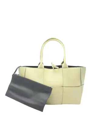Bottega Veneta Arco Maxi Intrecciato Tote Bag - Yellow