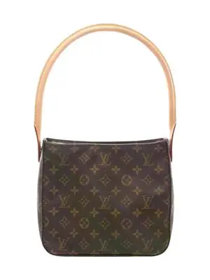 LOUIS VUITTON Monogram Canvas Looping Shoulder Bag - Brown