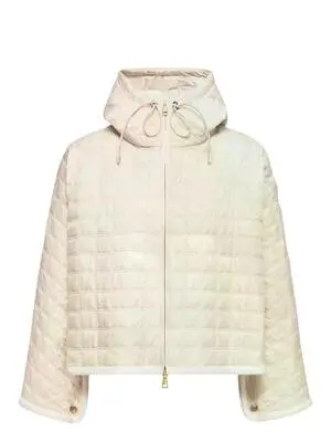 Moncler Quilted Hooded Jacket - Neutrals