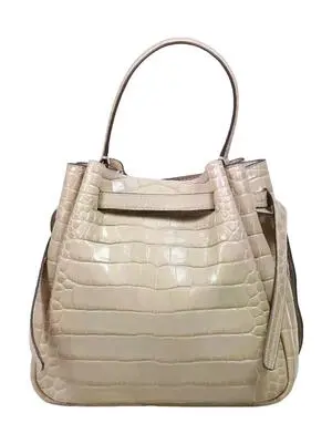 Tory Burch Romy Crocodile-effect Tote Bag - Neutrals