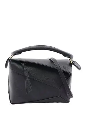 Loewe Loewe Mini Puzzle Edge Handbag Black