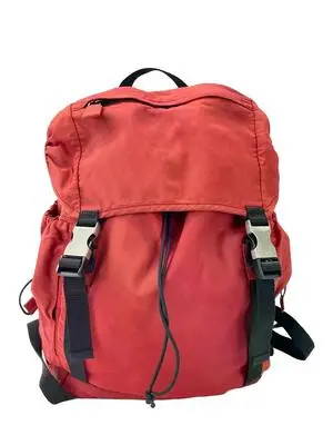 Prada 2000s Buckle-fastening Backpack - Red