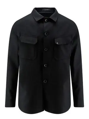 Tagliatore Virgin Wool Shirt/jacket - Black
