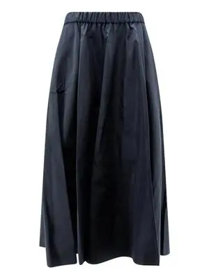 Aspesi Taffeta Long Skirt - Blue