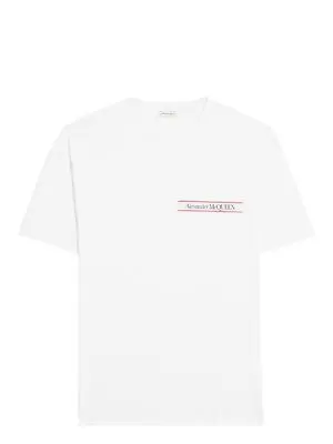 ALEXANDER MCQUEEN Appliquéd Cottonjersey Tshirt