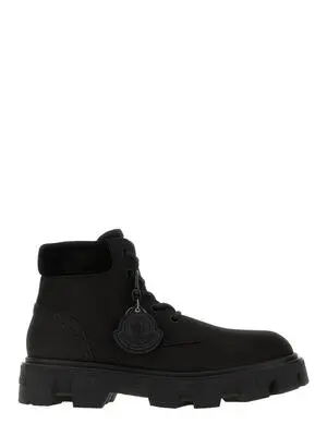Moncler Suede Peak City Ankle Boots - Black