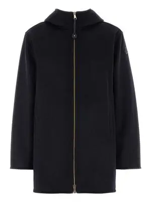 Moncler Virgin Wool And Cashmere Blend Hemiptere Jacket With Detachable Down Vest - Blue