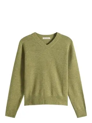 NOTHING WRITTEN Marsh V-neck Pullover - Herb Sage