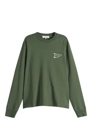 PALMES Pennant Longsleeve T-shirt - Green