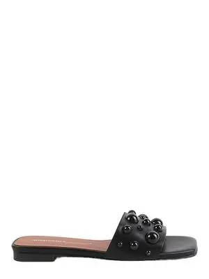 Intentionally Blank Cocktail Beaded Slides - Black