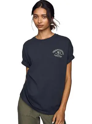 DAMSON MADDER Grown In The Garden Cotton T-shirt - Charcoal