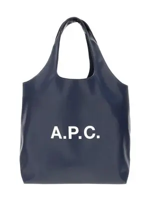 A.p.c. Shopper Bag With Logo - Multicolor