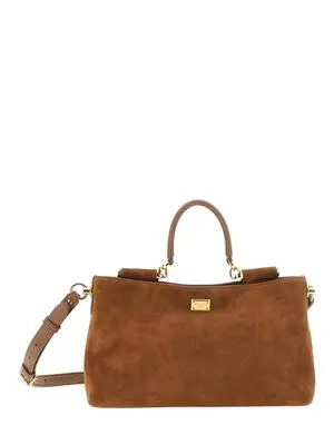 Dolce & Gabbana DOLCE & GABBANA Vittoria Suede Shoulder Bag Multicolor