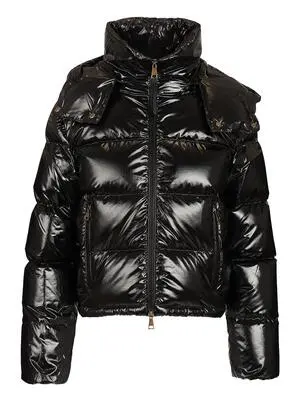 Moncler Niveole Short Nylon Down Jacket - Black