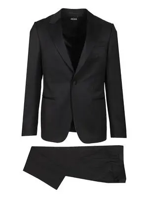 Zegna Wool And Mohair Tuxedo - Black