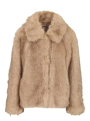 MAX MARA S MAX MARA Short Fur Coat With Shirt Collar