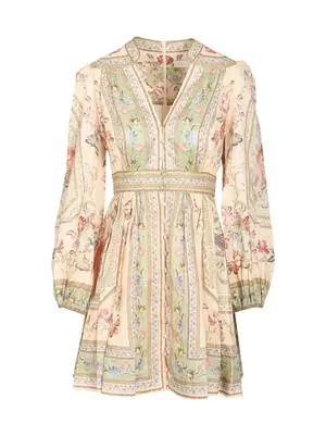 Zimmermann Roselight Mini Dress - Multicolor