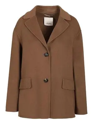 Max Mara Double-breasted Pure Wool Jacket - Brown