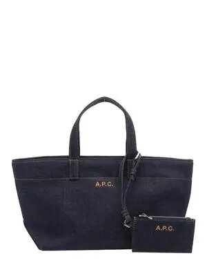 A.p.c. Small Le Drommer Tote Bag - Blue