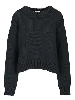 Celine Crew Neck Ribbed Sweater - Blue