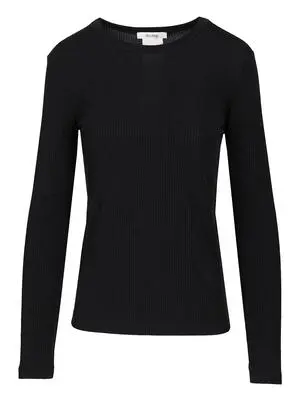 Max Mara Ribbed Silk And Lyocell Sweater - Blue