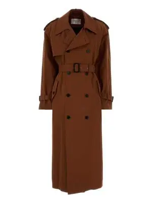 Saint Laurent Oversize Trench Coat - Brown