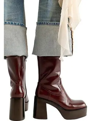 Jeffrey Campbell Empire Platform Boots - Brown