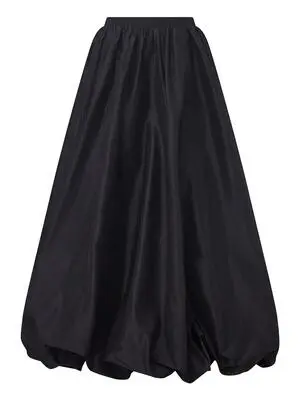 DAR ZÉRO STUDIO Exclusive Tech-silk Bubble Maxi Skirt - Black