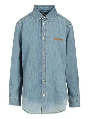MIU MIU Miu Miu Bleached Chambray Shirt
