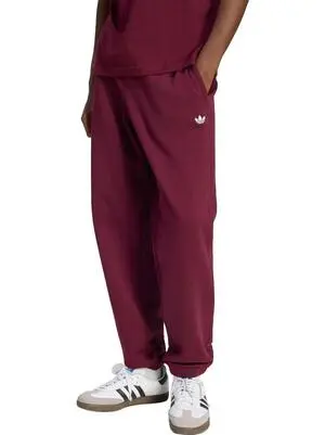 Adidas Trefoil Essentials Regular Fleece Pants - Maroon